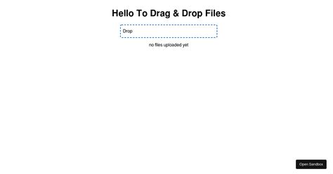 react drag drop files forked codesandbox