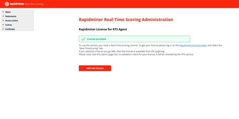 using rapidminer real time scoring web ui rapidminer documentation