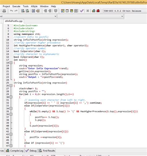 solved how to use stacks in applications evaluate a postfix