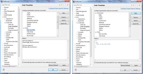 auto insert a standard comment header for every newly