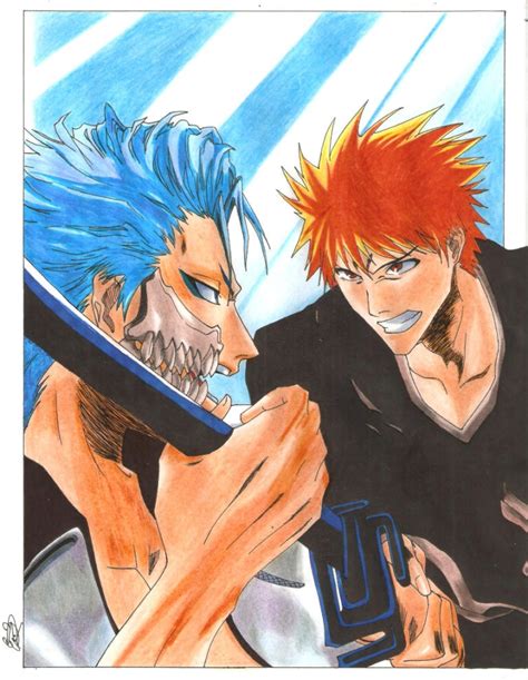 Ichigo Vs Grimmjow By Schifferdarkness19 On Deviantart