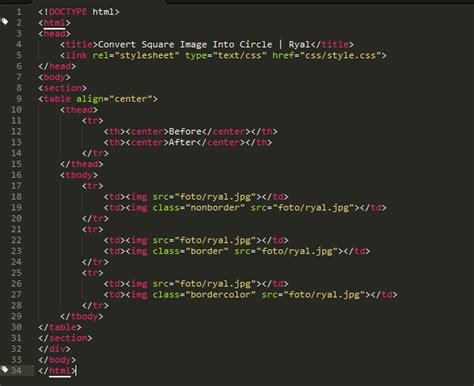 convert square image into circle with html and css
