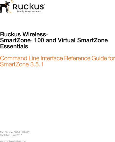 ruckus sz™ 100 and vsz e™ command line interface reference