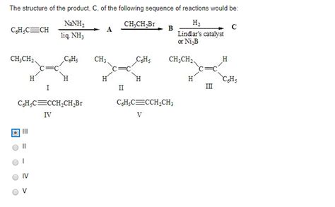 Solved The Structure Of The Product C Of The Following