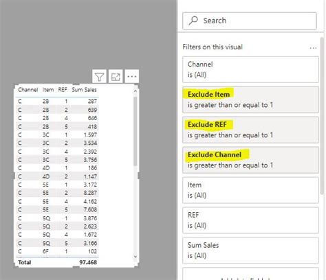 solved exclude slicer selection microsoft power bi community