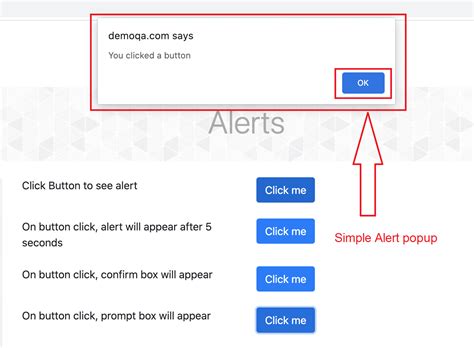 how to handle popups and alerts in selenium with examples