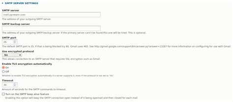 how to configure smtp module in drupal