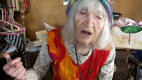 Amazing 100 Year Old Peggy Another Secret Of Her Longevity Youtube
