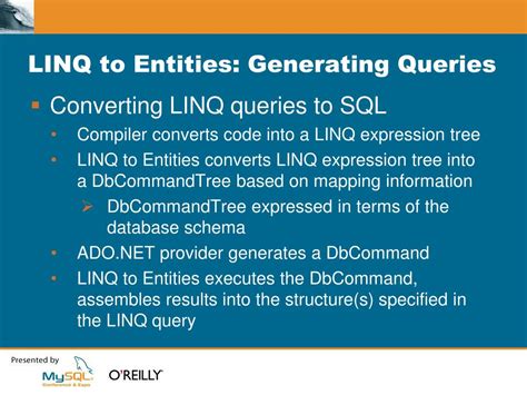 ppt mysql linq and the ado entity framework powerpoint