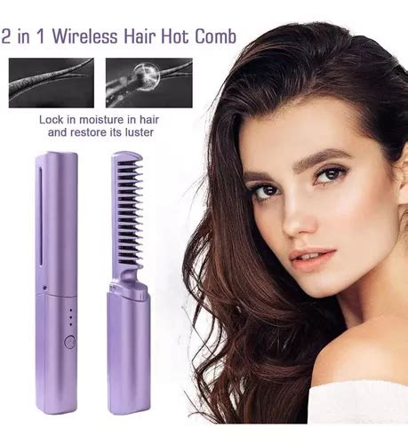 Plancha Eléctrica Flat Iron Comb Para Modelar El Cabello Riz Cuotas
