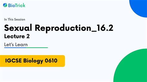 Igcse Biology 9 1 0610 0970 16 2 Sexual Reproduction O Level