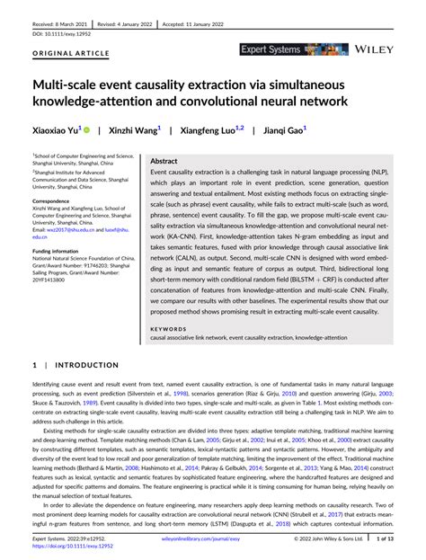 Multi‐scale Event Causality Extraction Via Simultaneous Knowledge