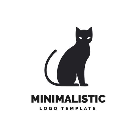 Plantilla De Logotipo De Cabeza De Gato Mínimo Icono De Logotipo De