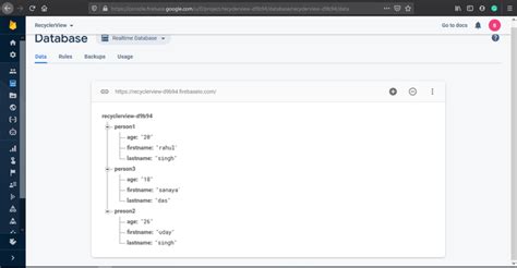 show firebase database data into recyclerview listview images