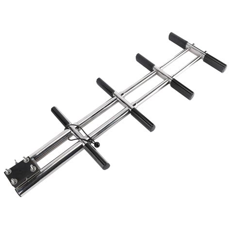 Novelbee 4 Step Dual Vertical Telescopic Boat Dive Ladder With Transom