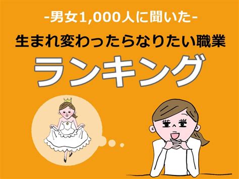 生まれ変わったらなりたい職業ランキング｜男女1 000人へのアンケート調査結果を紹介 株式会社ビズヒッツ