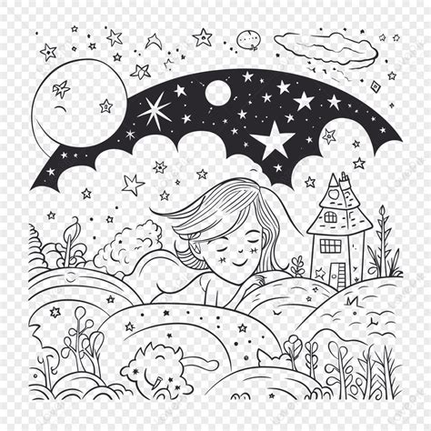 Lovepik صورة Eps 380533652 Id الرسومات بحث صور أطفال تلوين وقت النوم