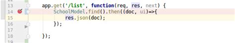 node js not able to debug express rest api in webstorm stack overflow