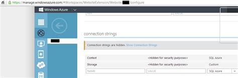 c retrieve and use windows azure s connection strings stack overflow