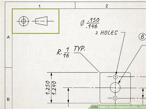 4 Ways To Read Engineering Drawings Wikihow