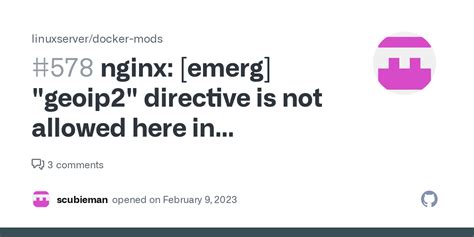 nginx [emerg] geoip2 directive is not allowed here in config nginx