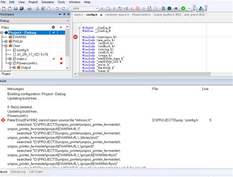 fatal error[pe 1696] can not open source file intrinsic h stack