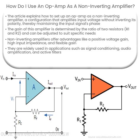 How Do I Use An Op Amp As A Non Inverting Amplifier