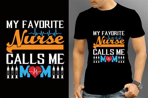 My Favorite Nurse Calls Me Mom T Shirt Designs Nurse Svg Bundle