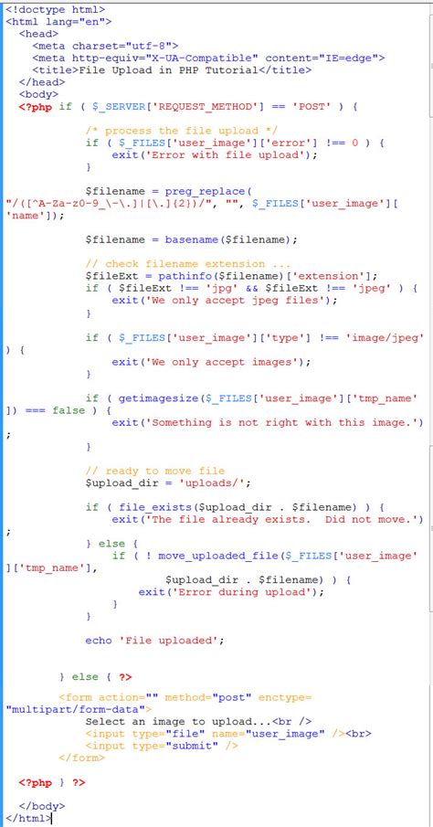 file upload in php tutorial learn web tutorials