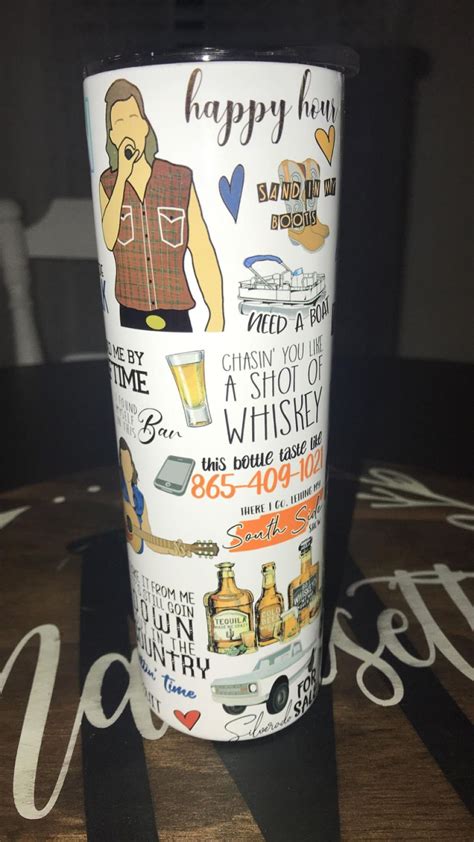 Morgan Wallen 20oz Skinny Tumbler With Lid And Straw Etsy
