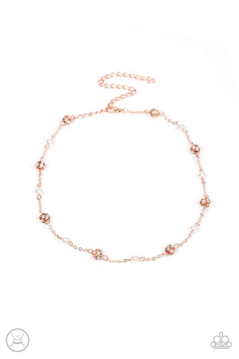 Paparazzi Necklace ~ Rumored Romance Copper Paparazzi Jewelry