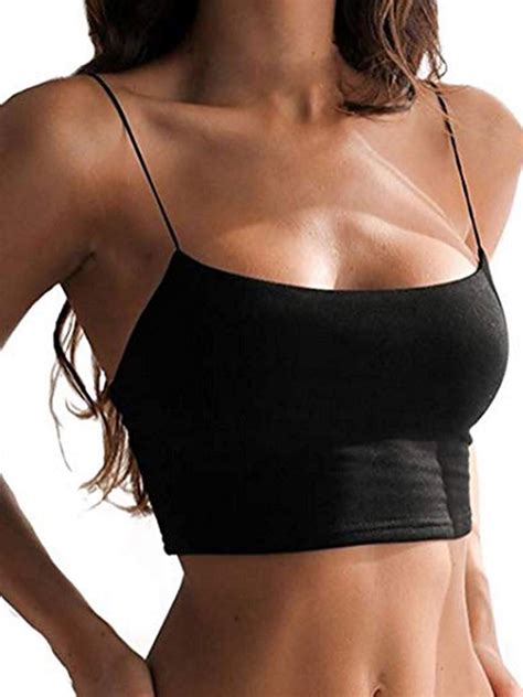 Wallarenear Wallarenea Women Hot Halter Neck Tight Vest Shirt Tank