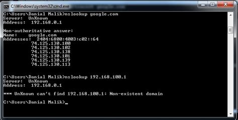 tracert nslookup netstat network related cmd commands programmers