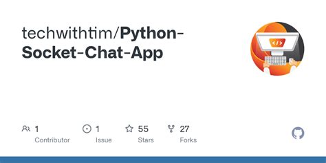 github techwithtim python socket chat app