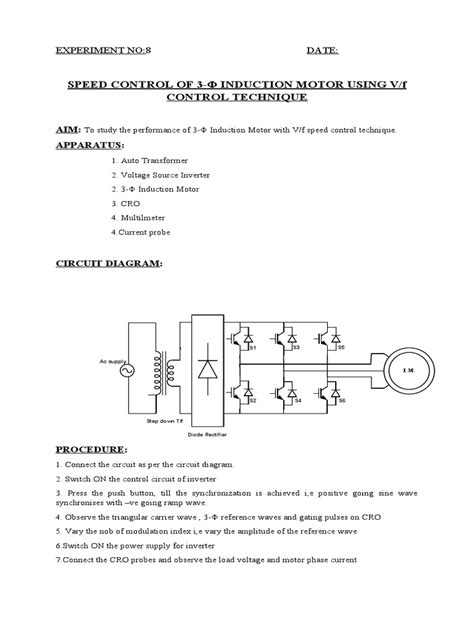 Speed Control 3 Phase Induction Motors Fedvsi Pdf Power Inverter