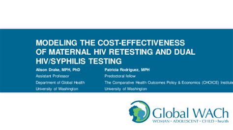 Hiv Testing And Costing Resources Differentiated Service Delivery