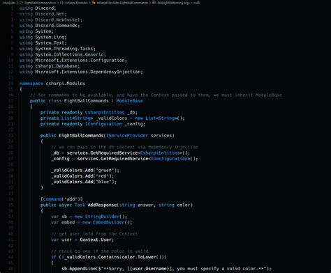 making a discord bot in c discrotx