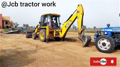 Jcb 3dx Sonalika Di55 Mahindra265full Lodid Trolly Tree Rooting Youtube