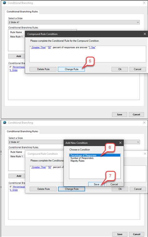 tp8 how to add conditional branching to powerpoint polling