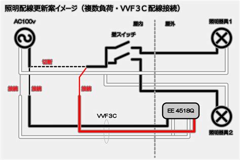 スマートeeスイッチ1台で複数の照明を接続する配線例 ええかげんブログ 本店