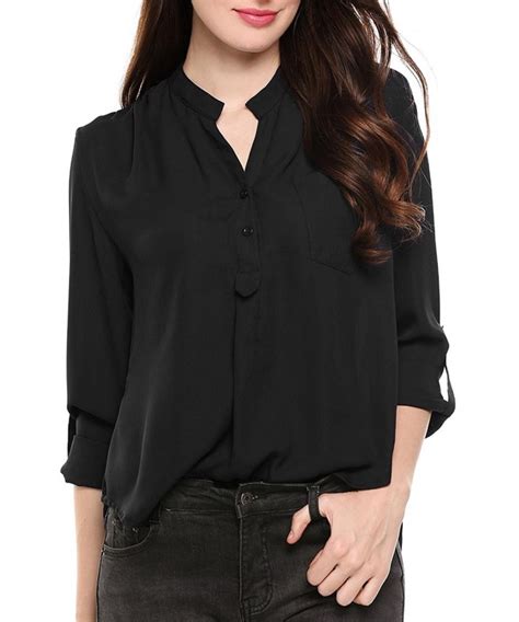 Women Casual Chiffon Blouse V Neck Short Sleeve Simple Top Shirts S