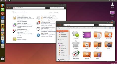 how to make windows 7 8 8 1 look like ubuntu linux using ubuntu skin