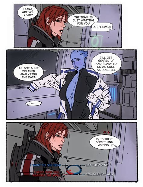 Commander Shepard Commander Shepard And Liara Tsoni Mass Effect And