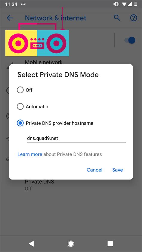 Android P Private Dns