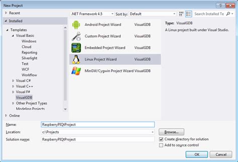 developing qt applications for raspberry pi visualgdb tutorials