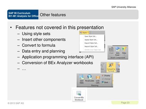ppt sap business objects analysis for office powerpoint presentation