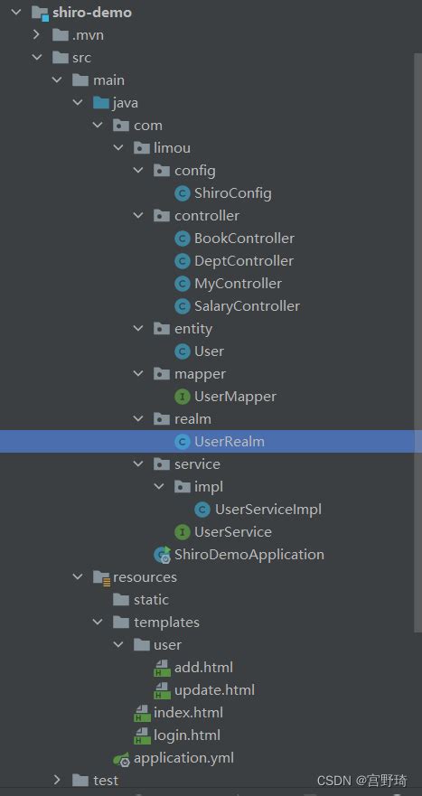 【shiro】springboot整合shiro实现简单的认证授权 spring boot shiro auto配置 csdn博客