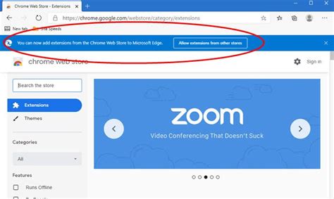 how to install chrome extensions on microsoft edge browser