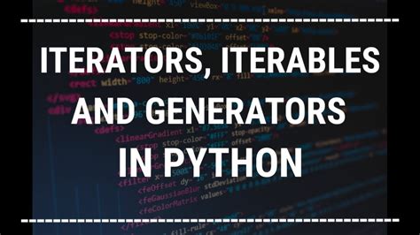 [hindi] iterators iterables and generators in python explained