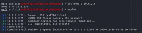 metasploitable ftp attack penetration test hacker
